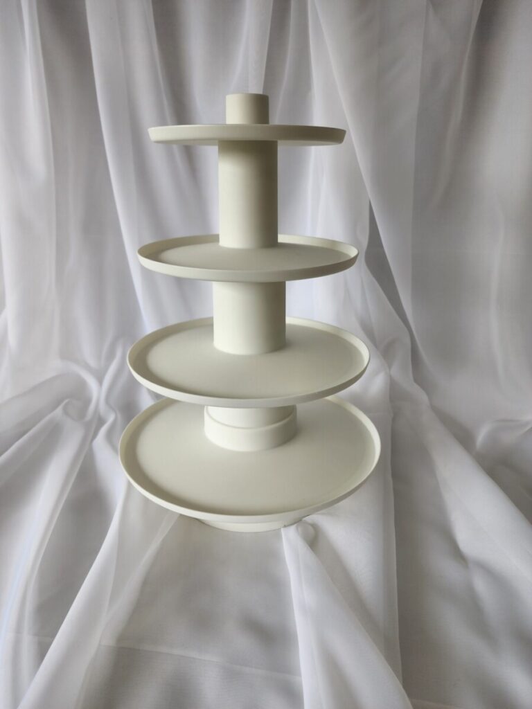 3 Tier White Floating Cake Stand – A to Z Party Rental